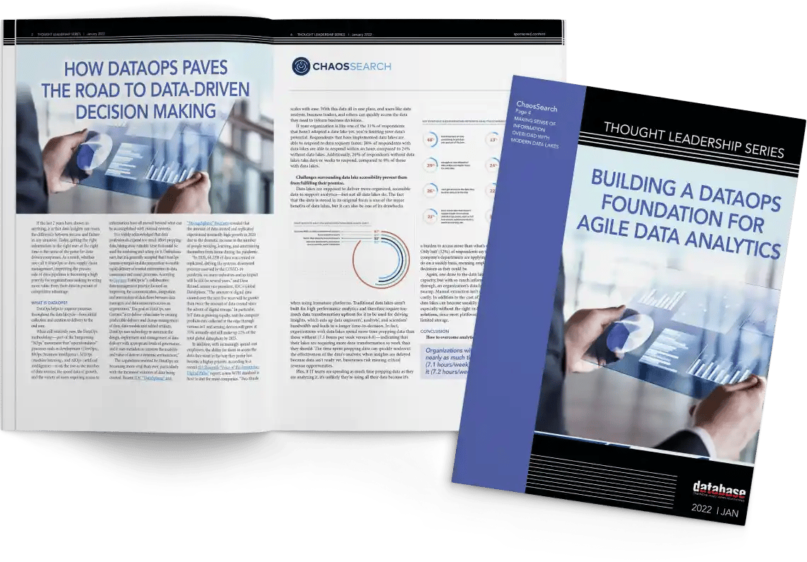 Build a DataOps Foundation for Agile Data Analytics | ChaosSearch